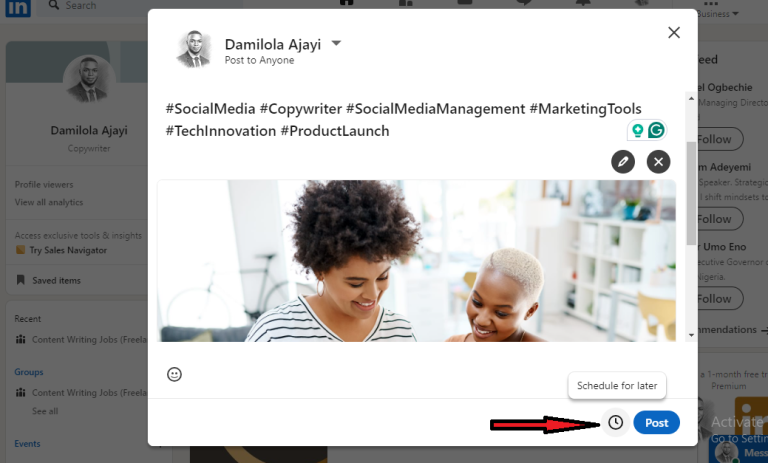 How to Plan and Schedule Posts on LinkedIn – Complete Guide! - OnlySocial