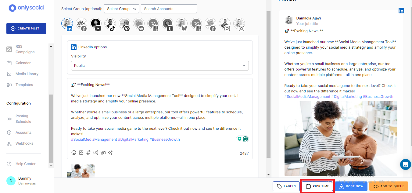 How to Plan and Schedule Posts on LinkedIn – Complete Guide! - OnlySocial