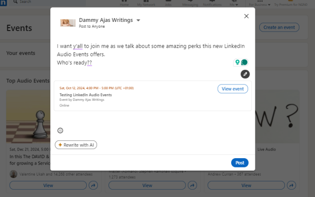 LinkedIn Audio Events – How to Host Them and Why You Should - OnlySocial