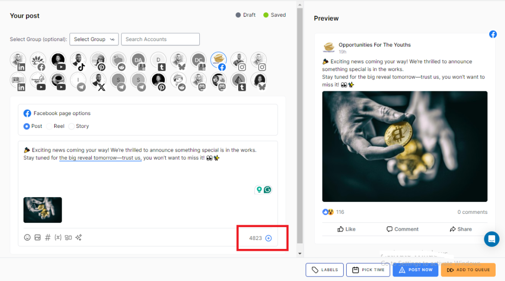 How to Schedule a First Comment on Facebook - OnlySocial