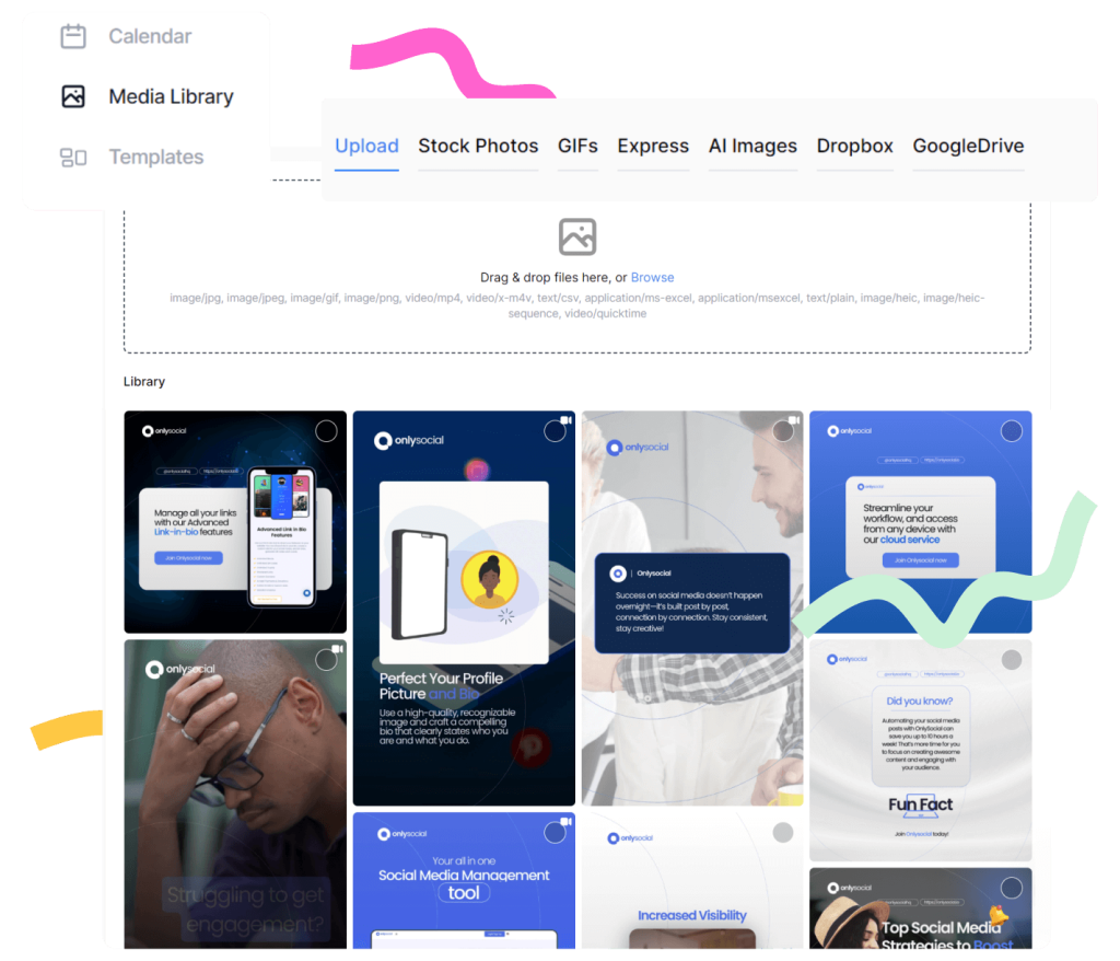 Media Library - OnlySocial